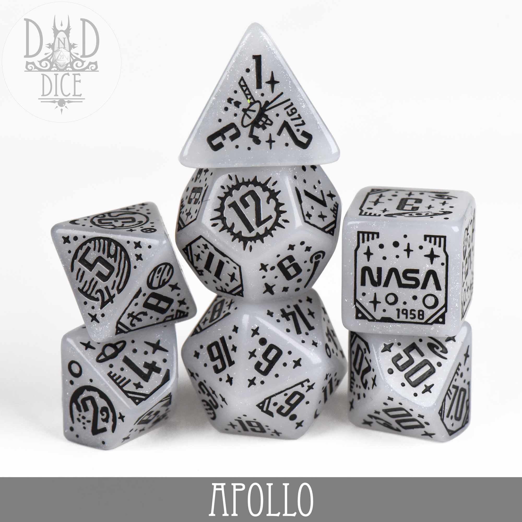 Q-Workshop Space Dice Set: Voyager