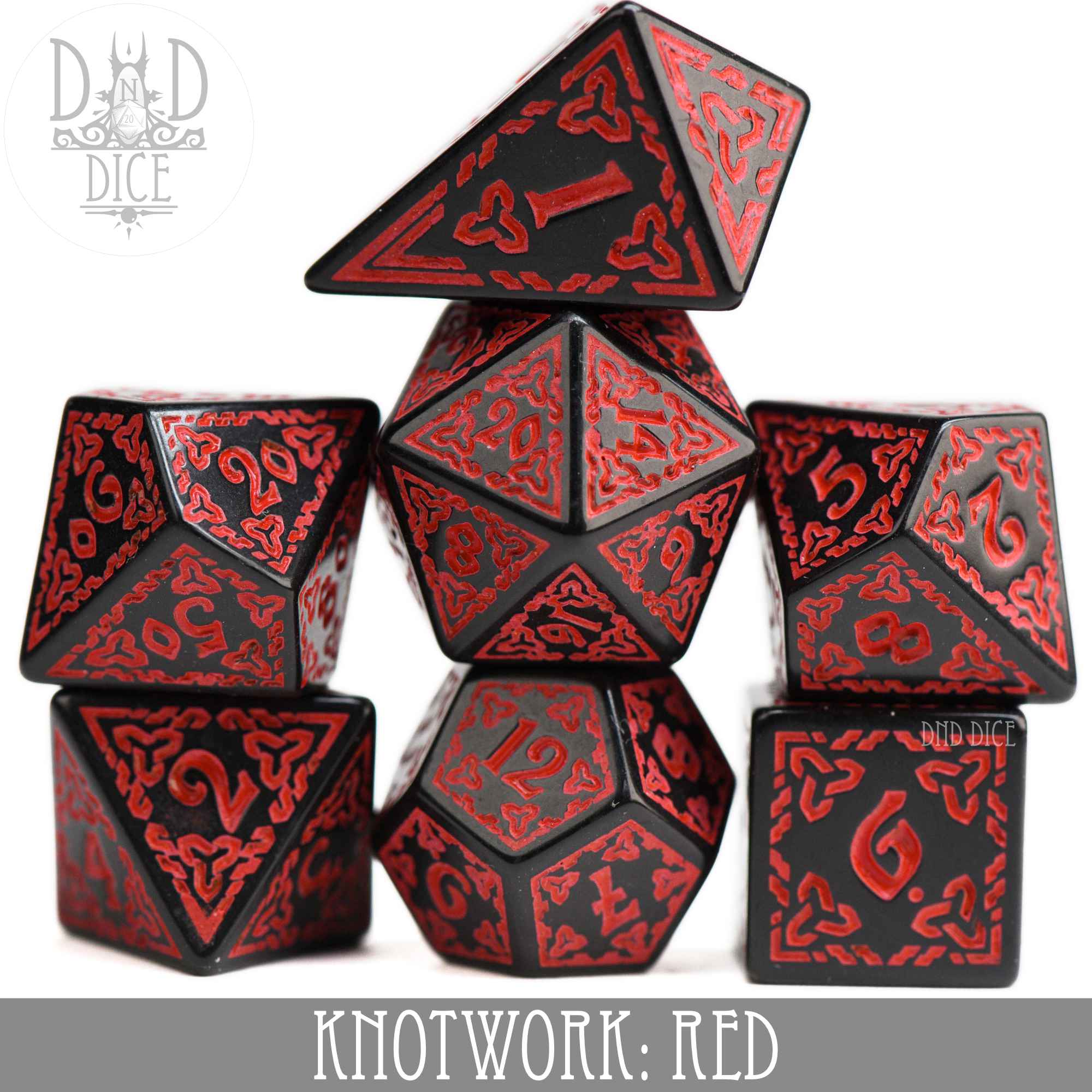 Knotwork: Red Dice Set