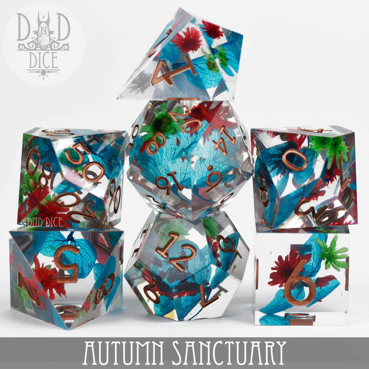 Autumn Sanctuary Handmade Dice Set