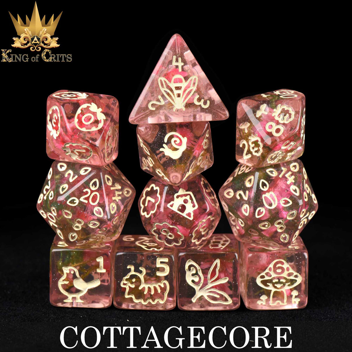 Cottagecore 11 Dice Set