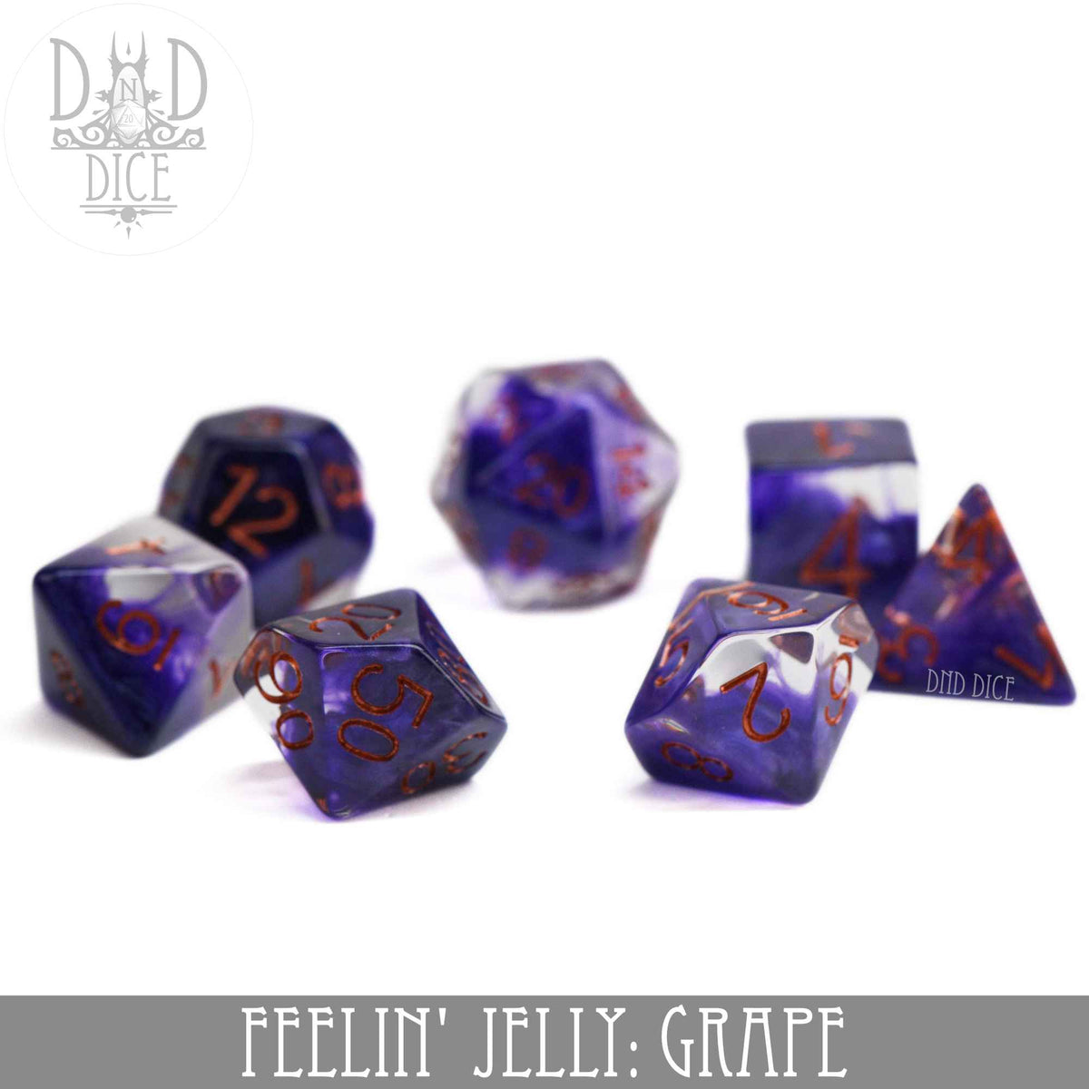 Feelin' Jelly: Grape Dice Set