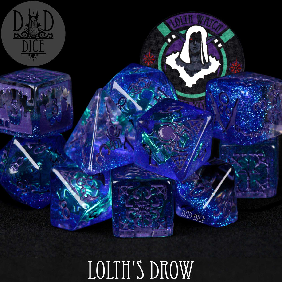 Lolth's Drow 11 Dice Set