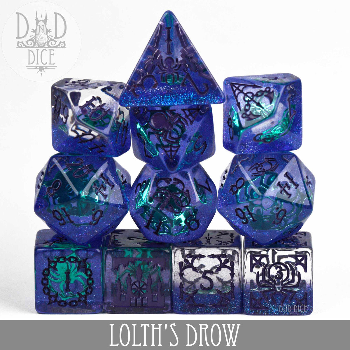 Lolth's Drow 11 Dice Set