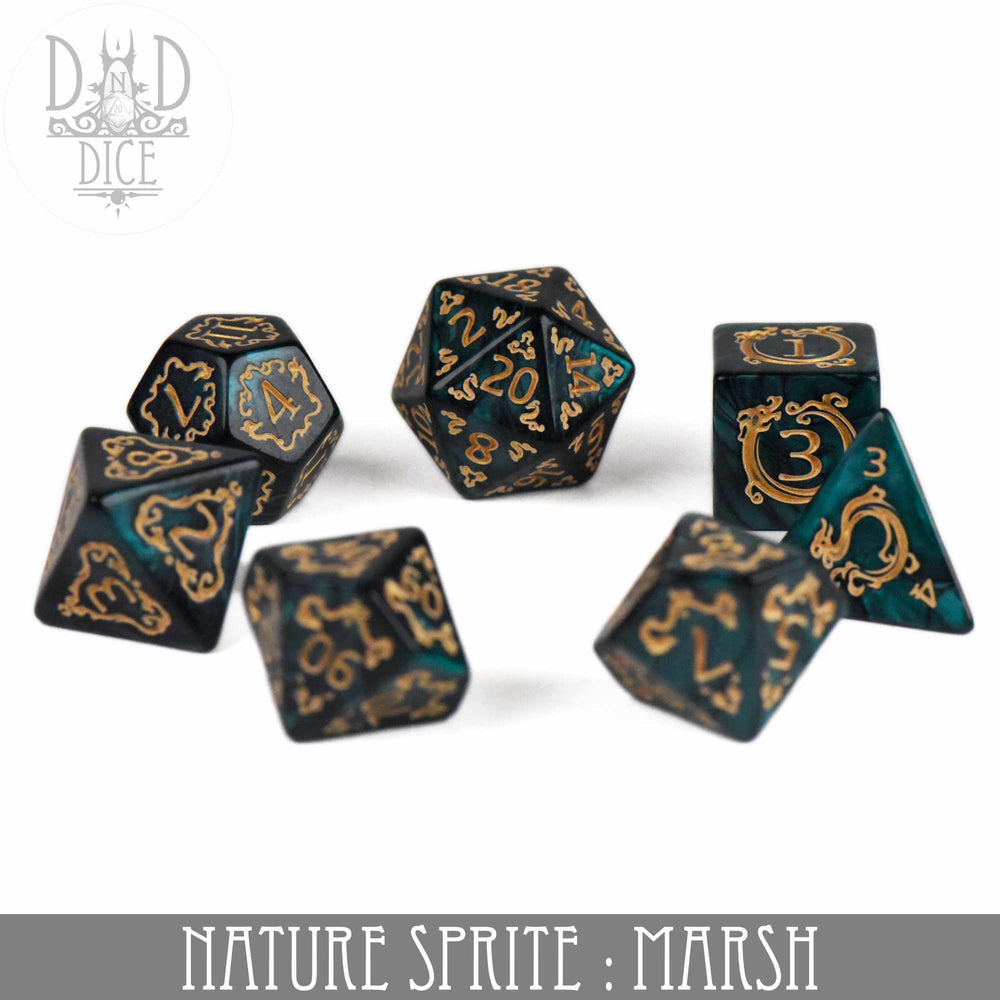 Nature Sprite: Marsh Dice Set