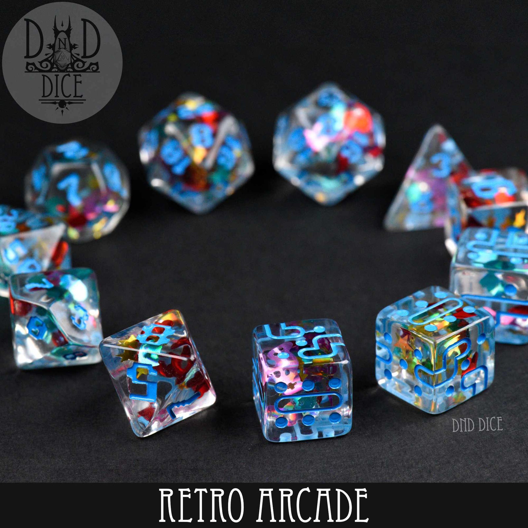 Retro Arcade 11 Dice Set