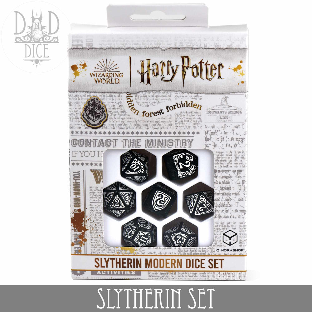 Q-Workshop Harry Potter - Slytherin Dice Set