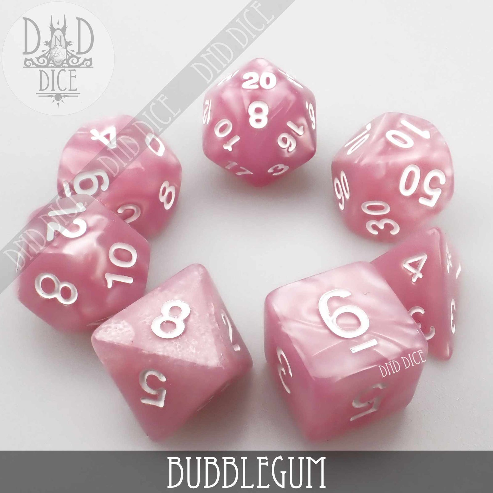 Bubblegum Dice Set
