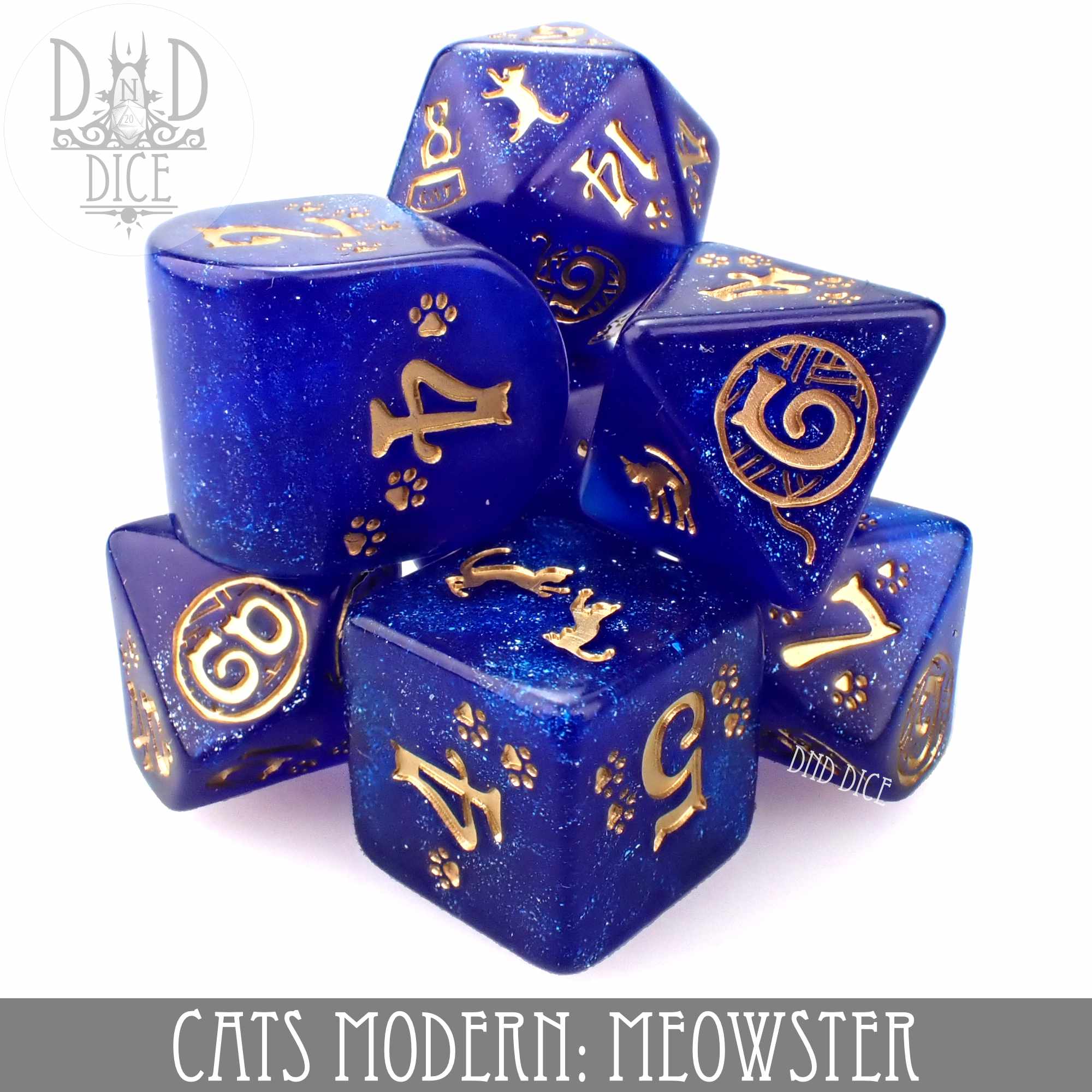 Q-Workshop CATS Modern Dice Set: Meowster