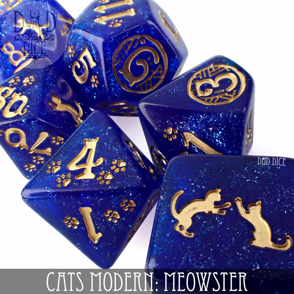Q-Workshop CATS Modern Dice Set: Meowster