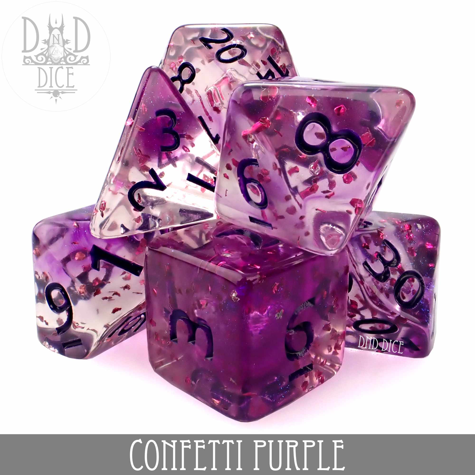 Purple Fuzzy Dice