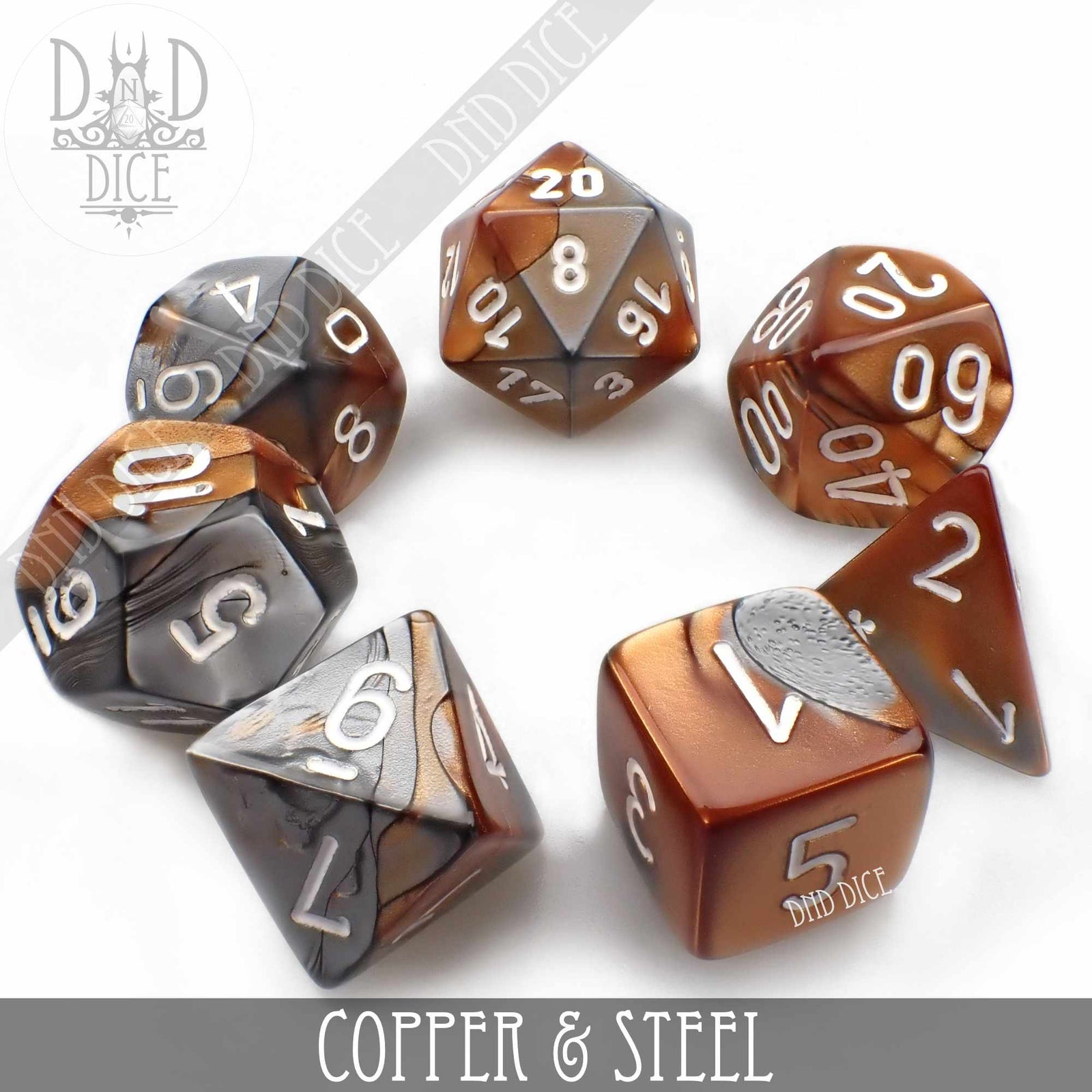 Chessex Copper Steel Dice Set