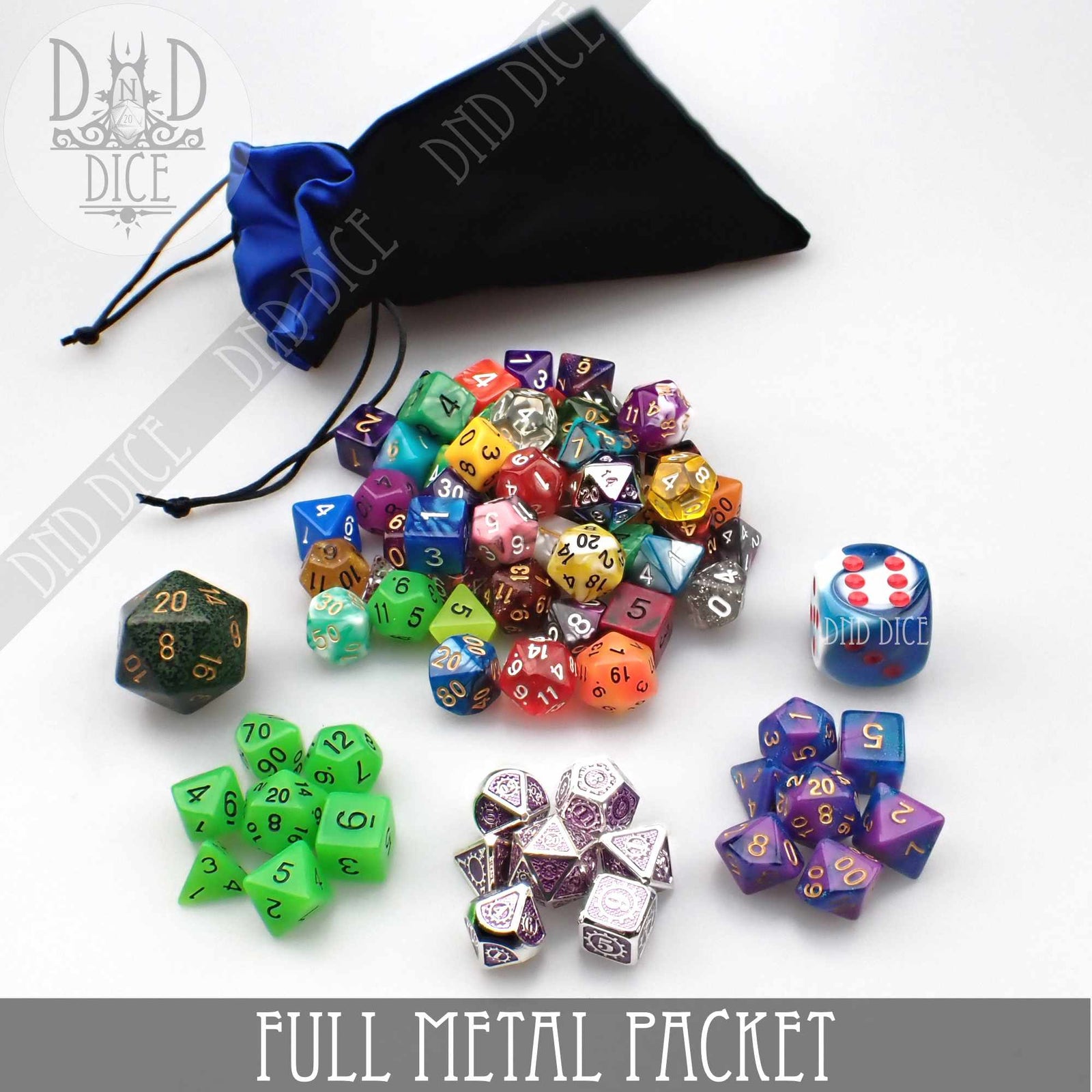 Metal Dice Sets - Strength Meets Beauty | Hollow Metal Dice | DND DICE
