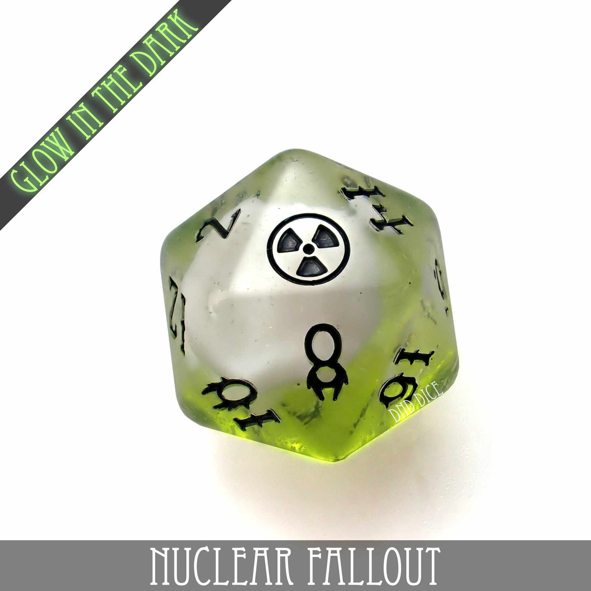 Nuclear Fallout 11 Dice Set (Glow)