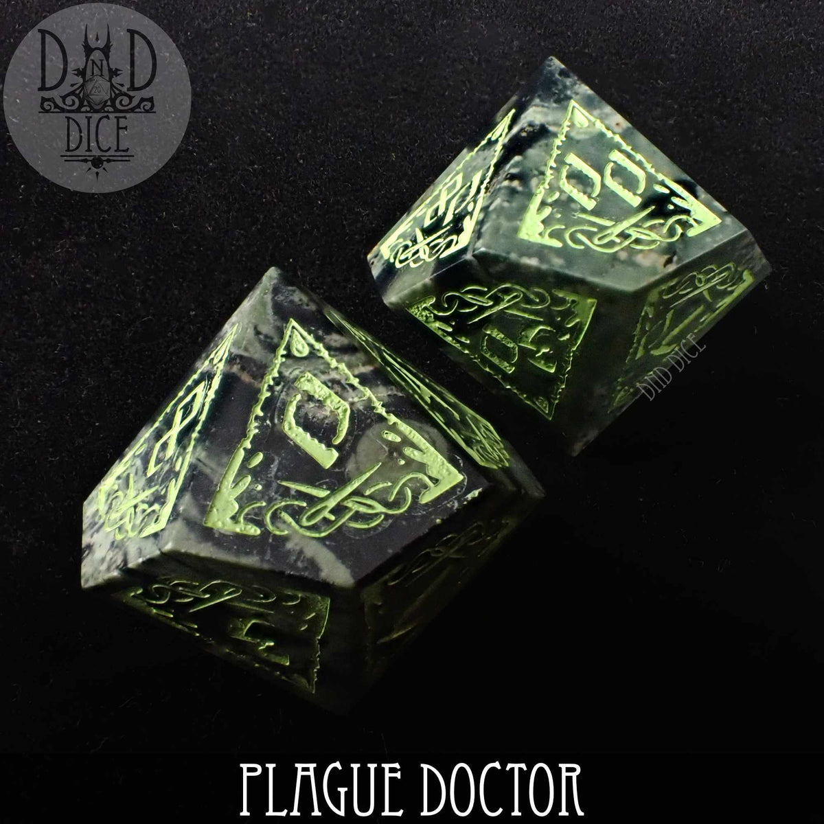 Plague Doctor Gemstone Dice Set (Gift Box)