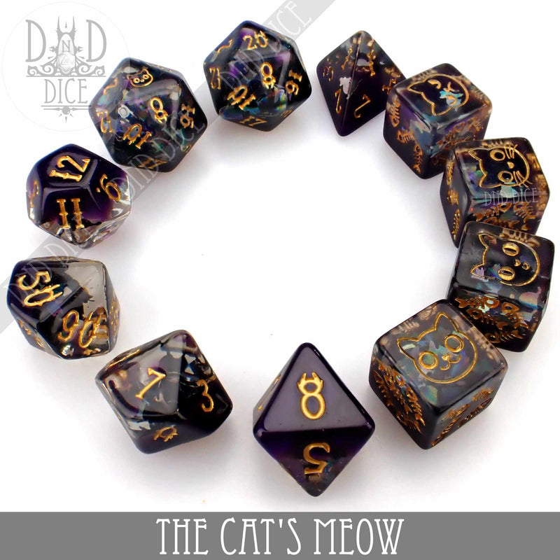 The Cat's Meow 11 Dice Set