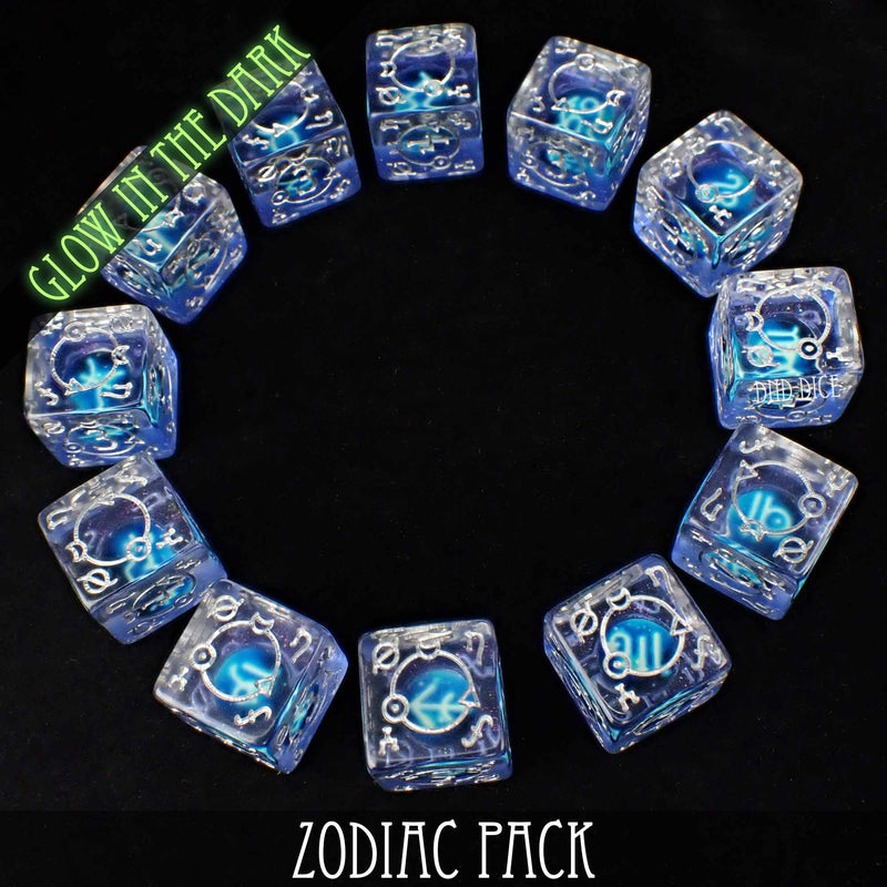 Zodiac Pack 12 Dice Set (Gift Box)