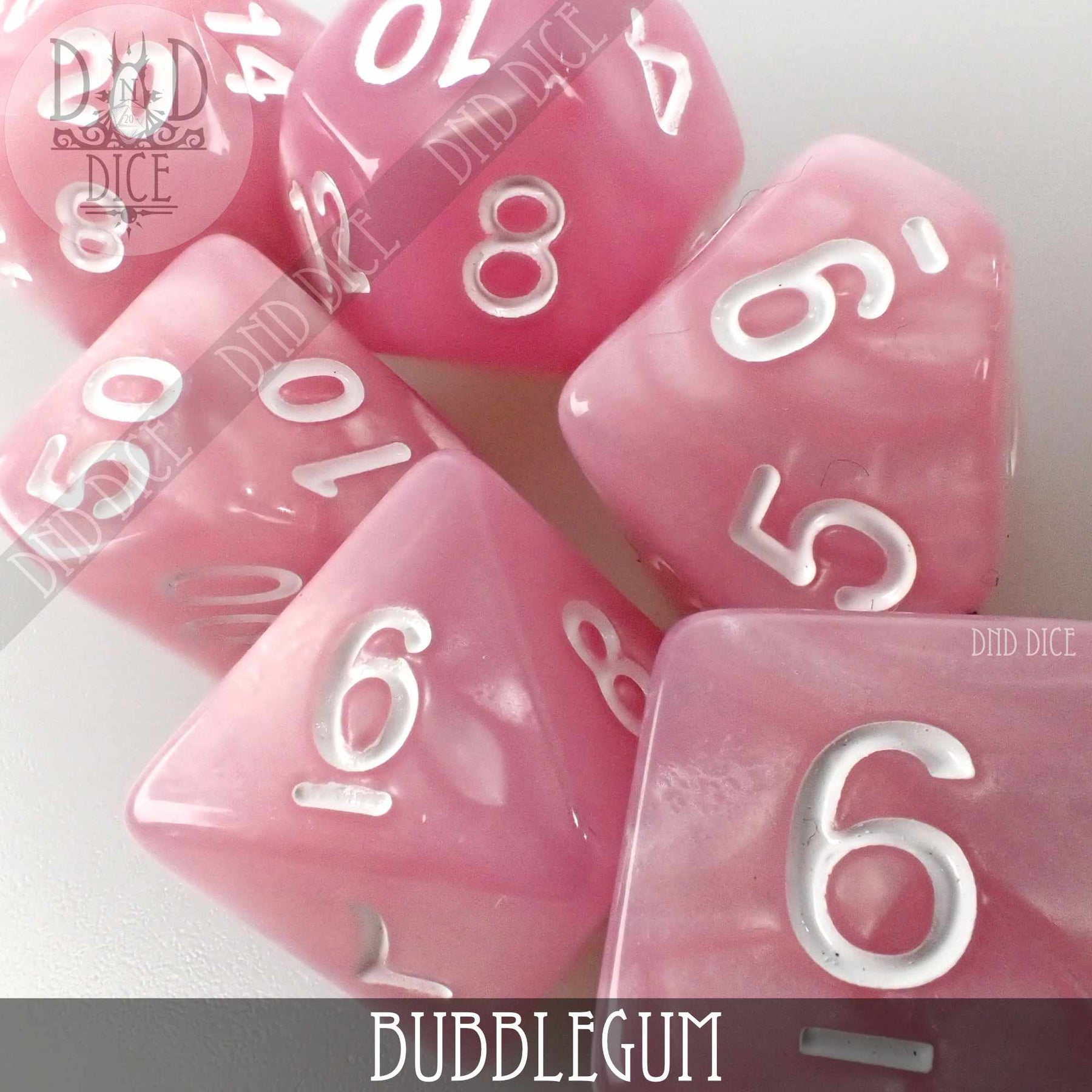 Bubblegum Dice Set