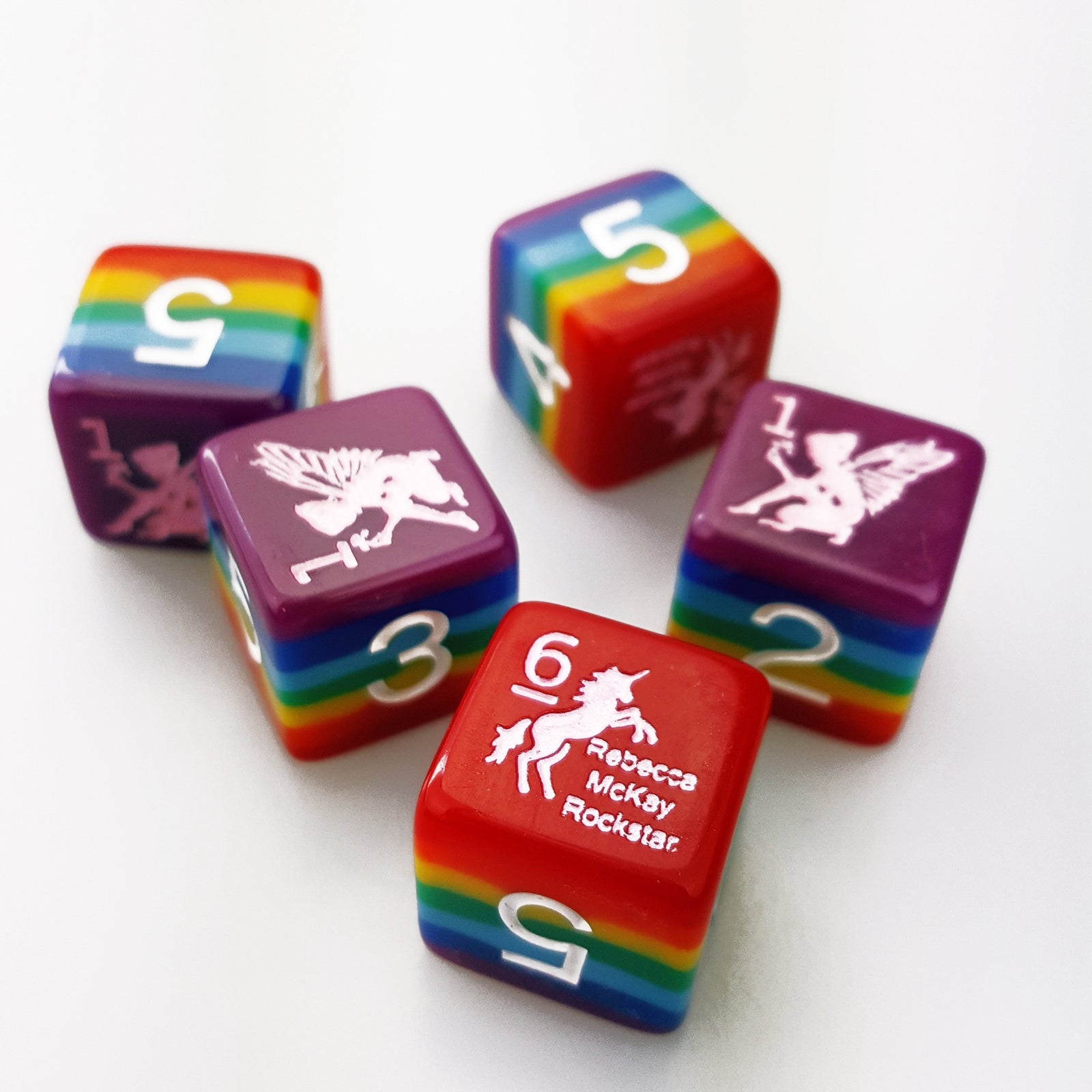 Custom Polyhedral Dice D6, 34mm D20 | Made in USA | Friendly Customer ...